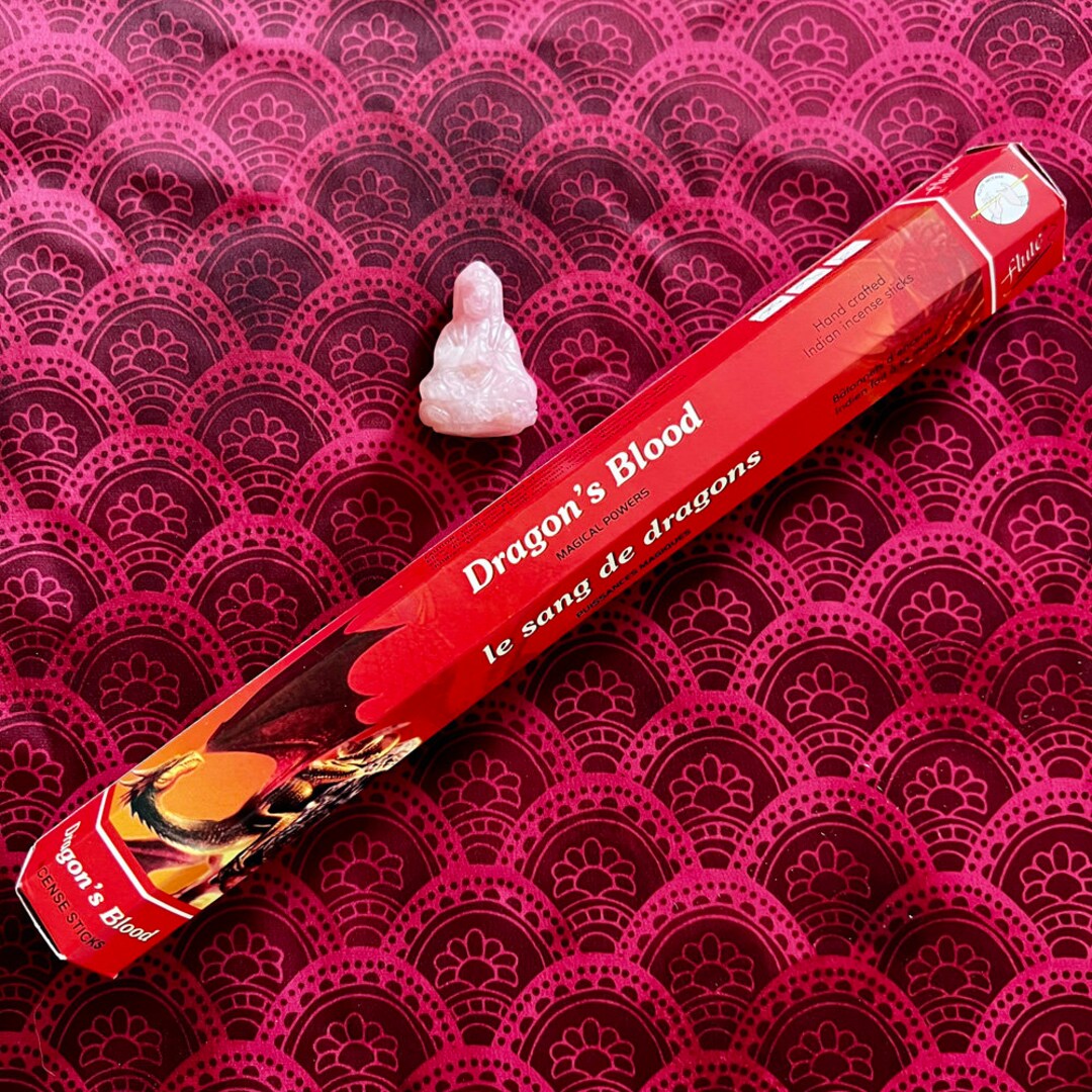 FLUTE Dragon's Blood Incense Sticks - One Tube of 20 Sticks - Premium ...