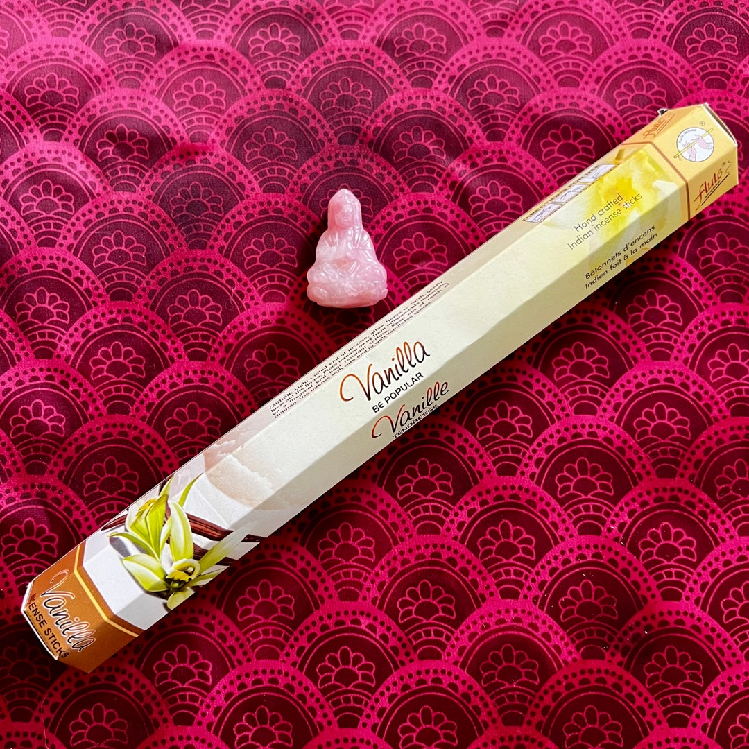 FLUTE Vanilla Incense Sticks - One Tube of 20 Sticks - Premium Quality ...