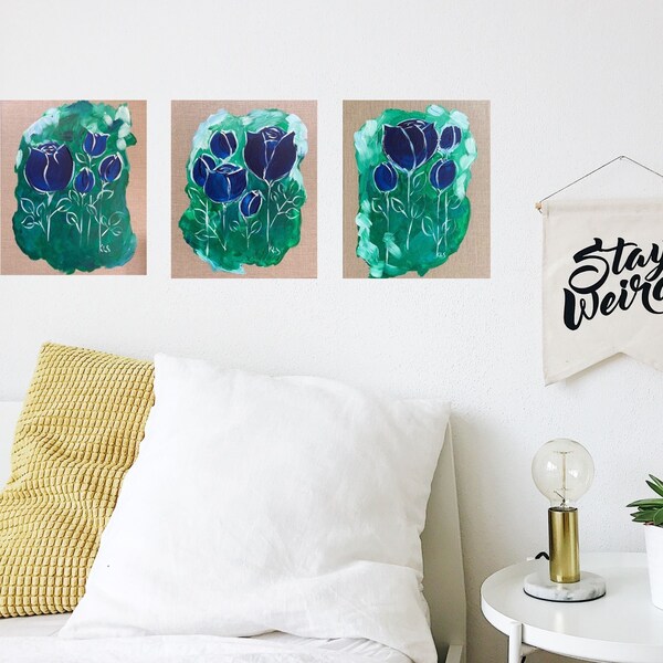 Hand Painted Roses - Etsy