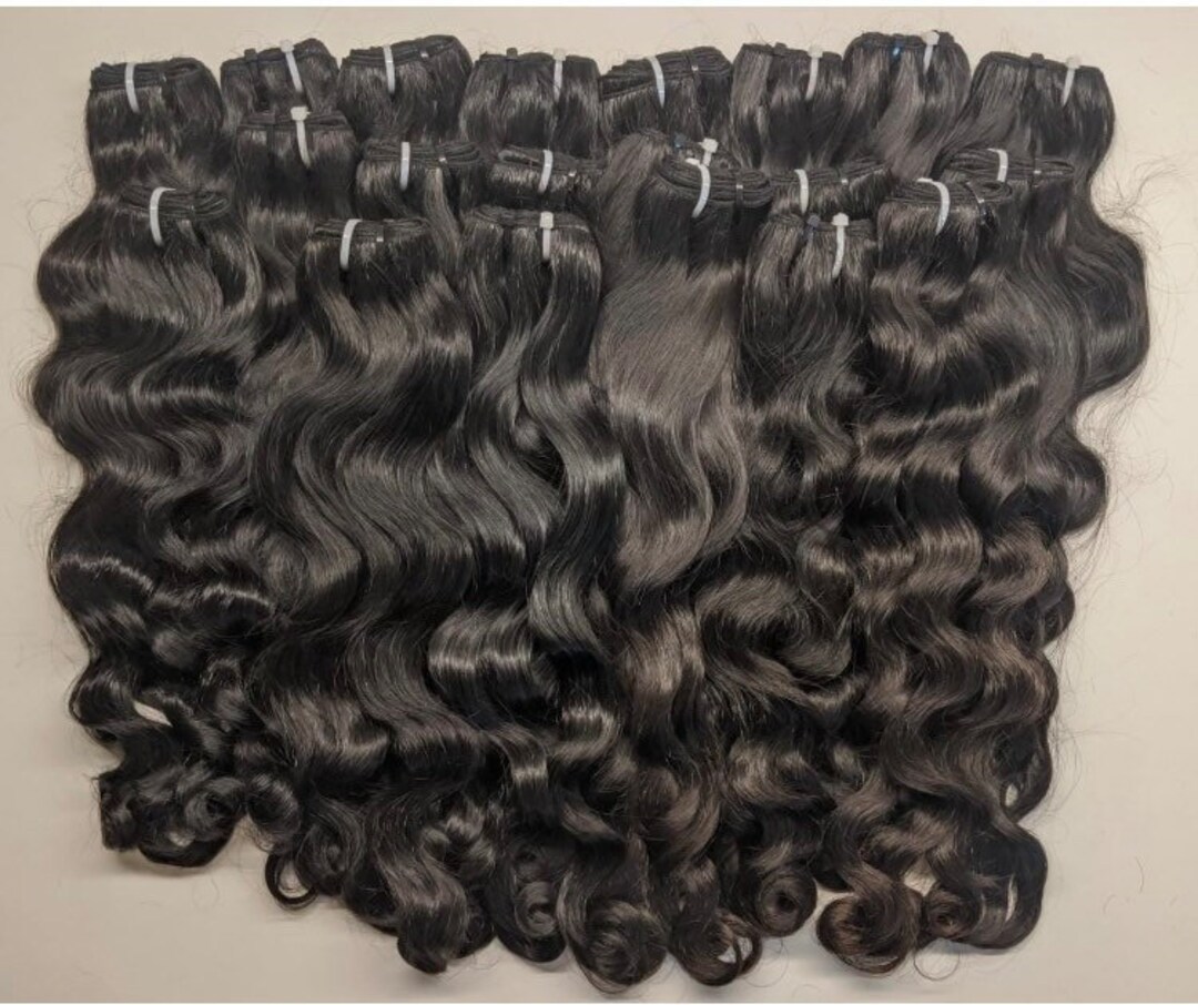 Authentic Raw Indian Temple Hair 100% Unprocessed Human Hair Extension ...