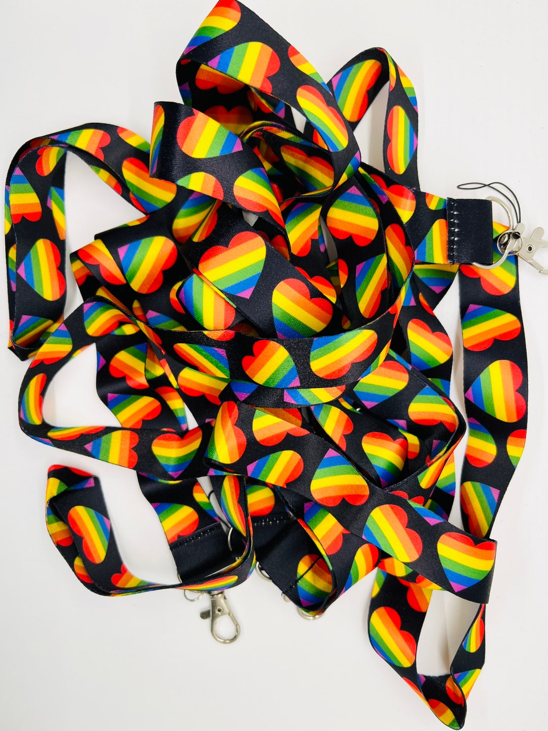 Pride Lanyard Rainbow Lanyard Pride Flag Lanyard Custom Pride Lanyard ...