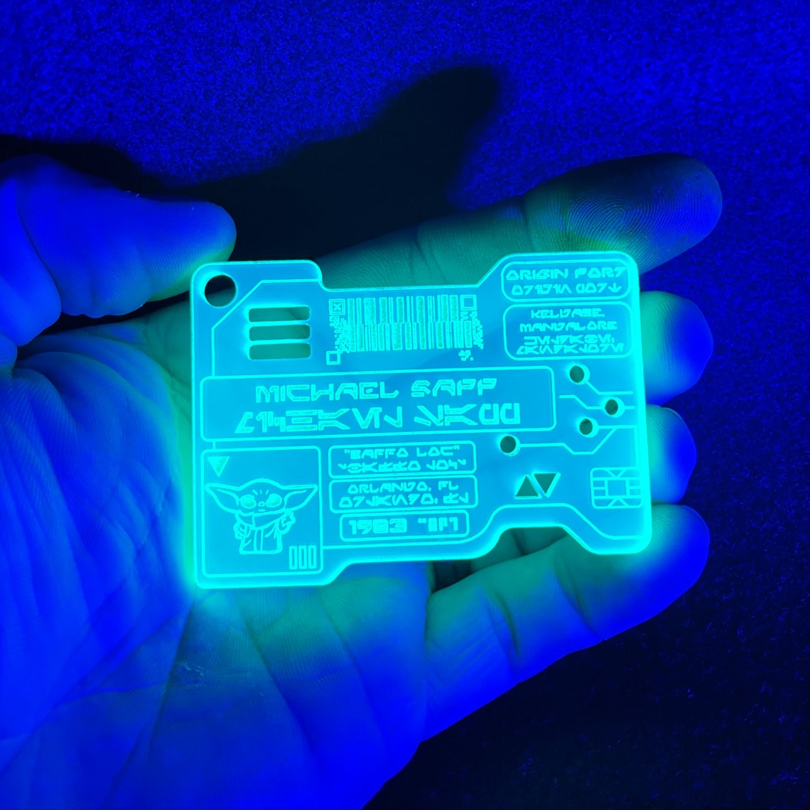 Star Wars ID Card Galaxy's Edge Batuu Black Spire - Etsy