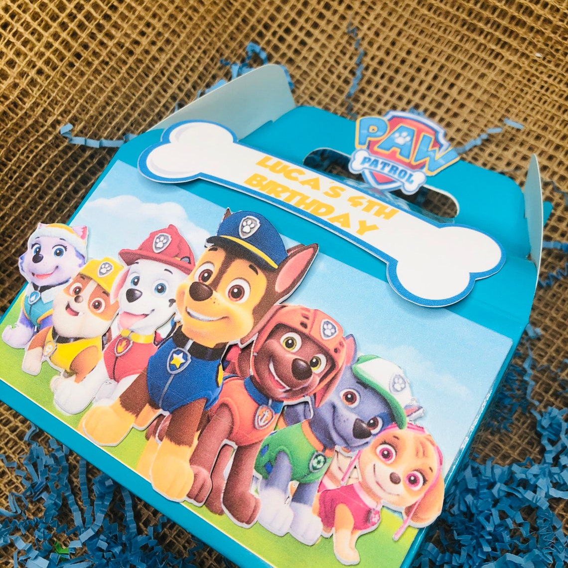 Paw Patrol Party Favor Boxes Paw Patrol Birthday Party Paw | Etsy