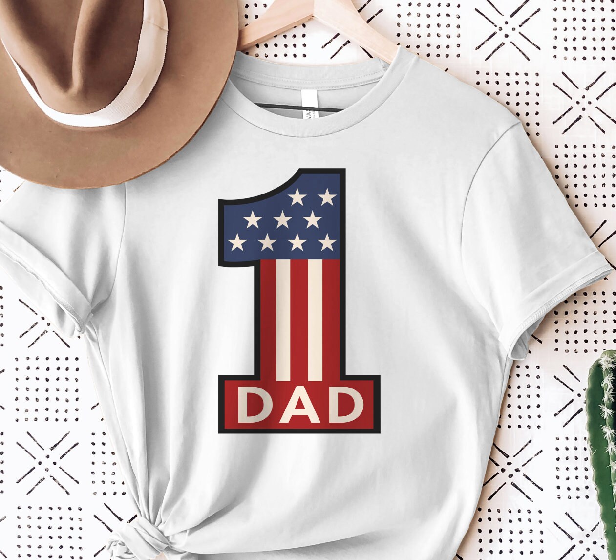 Number One Dad SVG USA Flag Father's Day Digital Download - Etsy