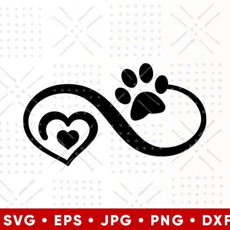Infinity Paw Svg - Etsy