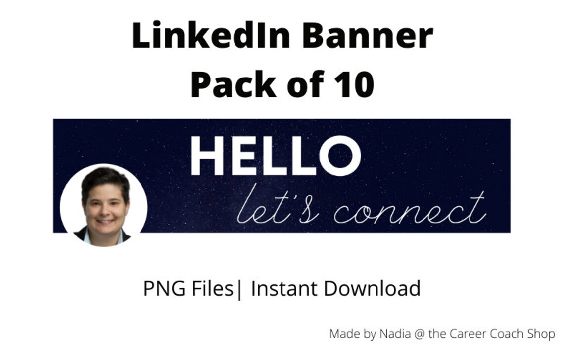 Linkedin Banners Pack of 10 Space and Nature Themed | Etsy