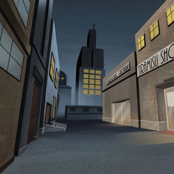 1/6th Scale Batman Animated Gotham City Alley Ikea Detolf - Etsy Hong Kong