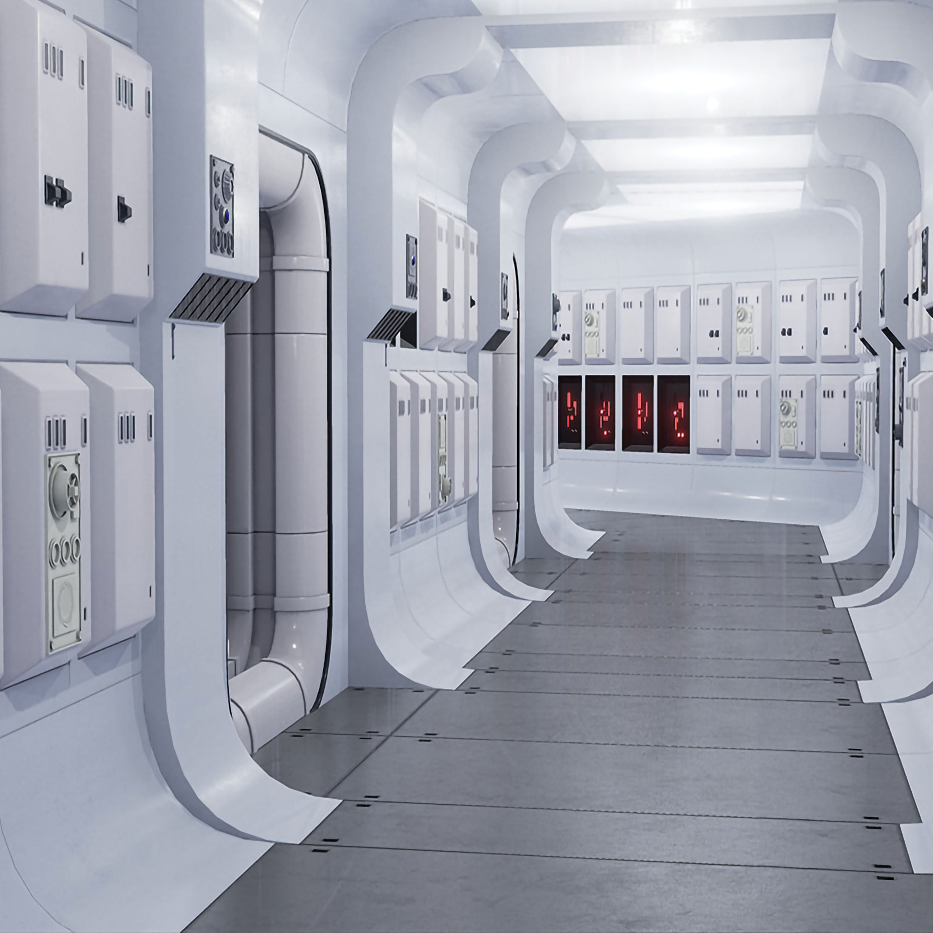 1 6th Scale Star Wars Tantive Iv Corridor Ikea Detolf 15x15 Etsy Uk