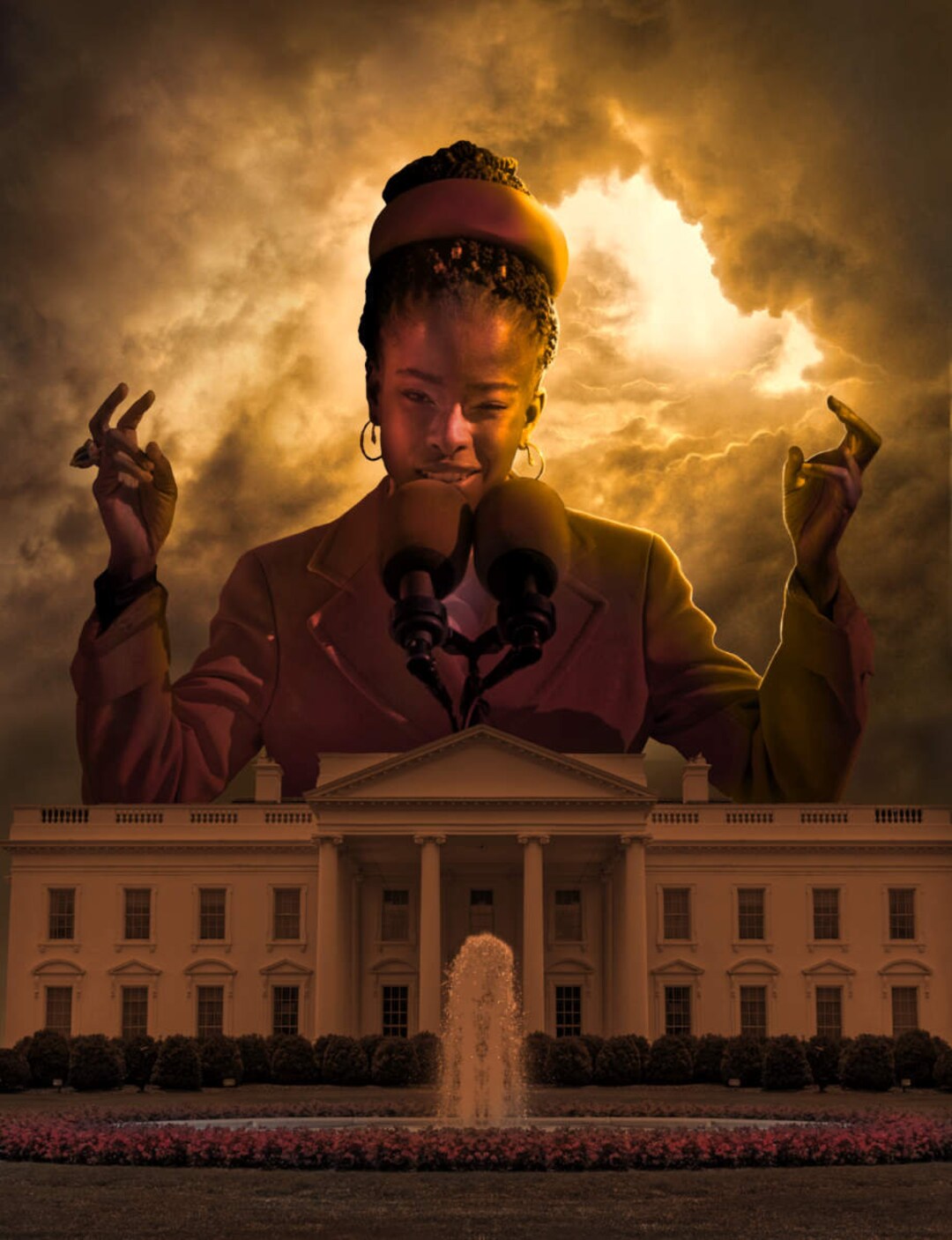 Amanda Gorman Digital Art Canvas Print - Etsy