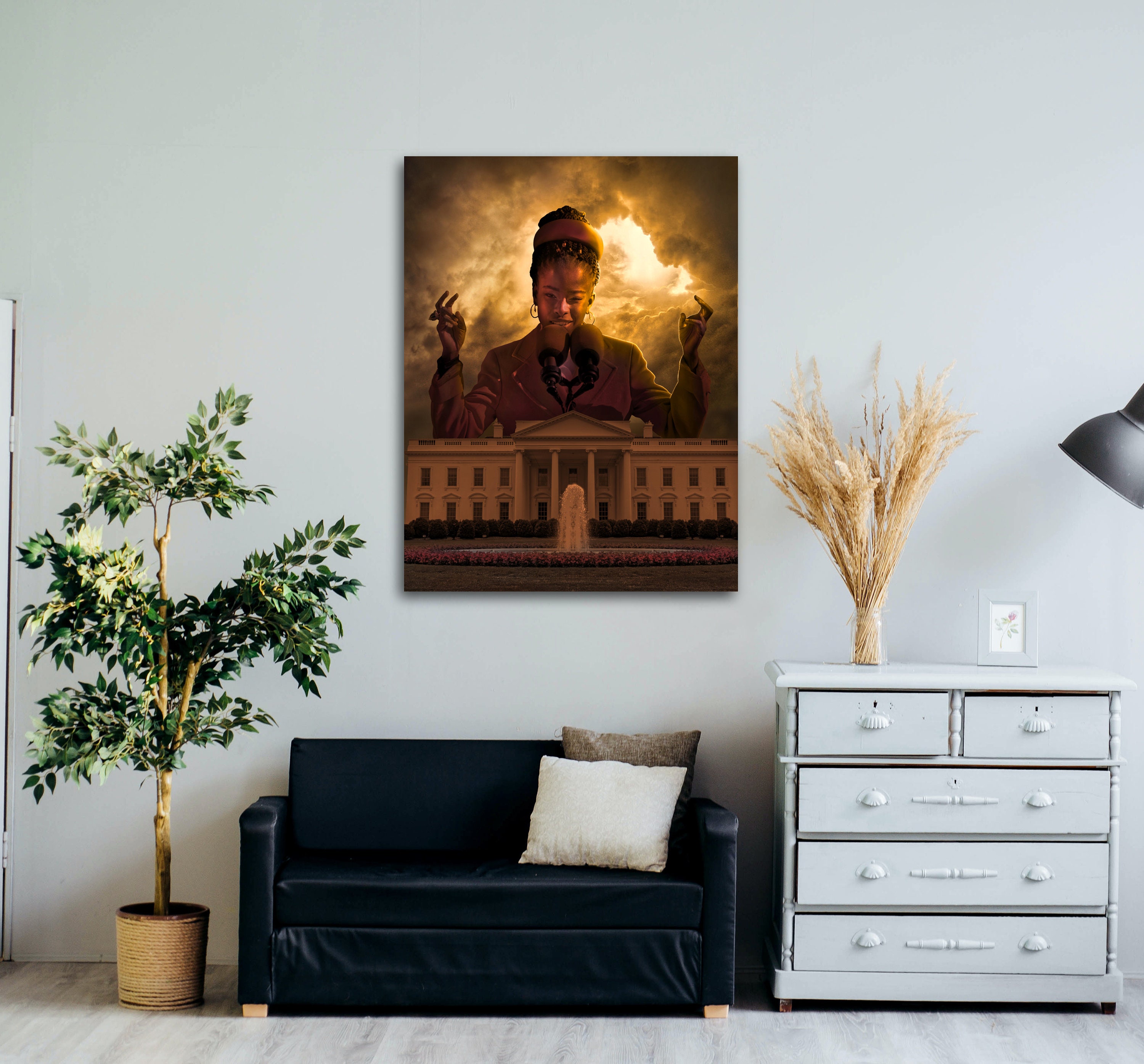 Amanda Gorman Digital Art Canvas Print - Etsy