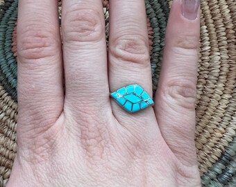 Diamond Inlay Ring | Etsy