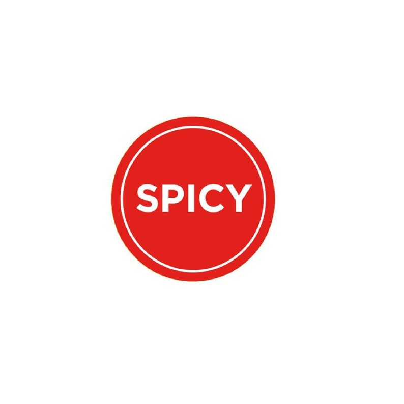 SPICY Label / Sticker, 1" Round Shape, 1000 Labels per Roll. - Etsy