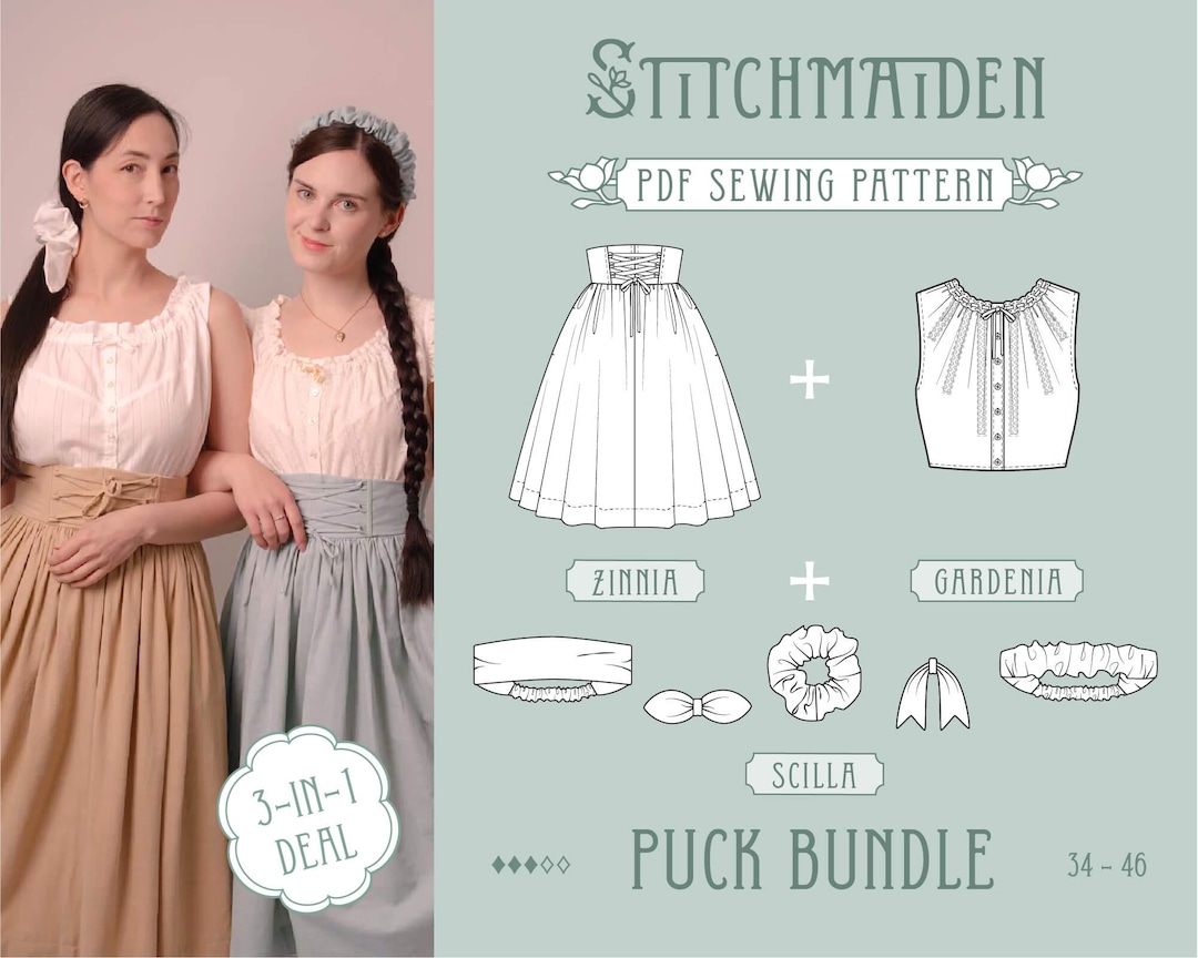 Puck Bundle | EU 34-46 | PDF Sewing Pattern | Instant Download A4, US ...