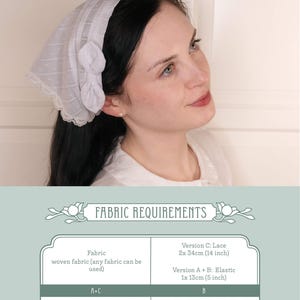 Freesia Headscarf | PDF Sewing Pattern | Instant Download A4, US Letter ...