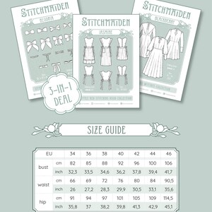 Minna Bundle | EU 34-46 | PDF Sewing Pattern | Instant Download A4, US ...