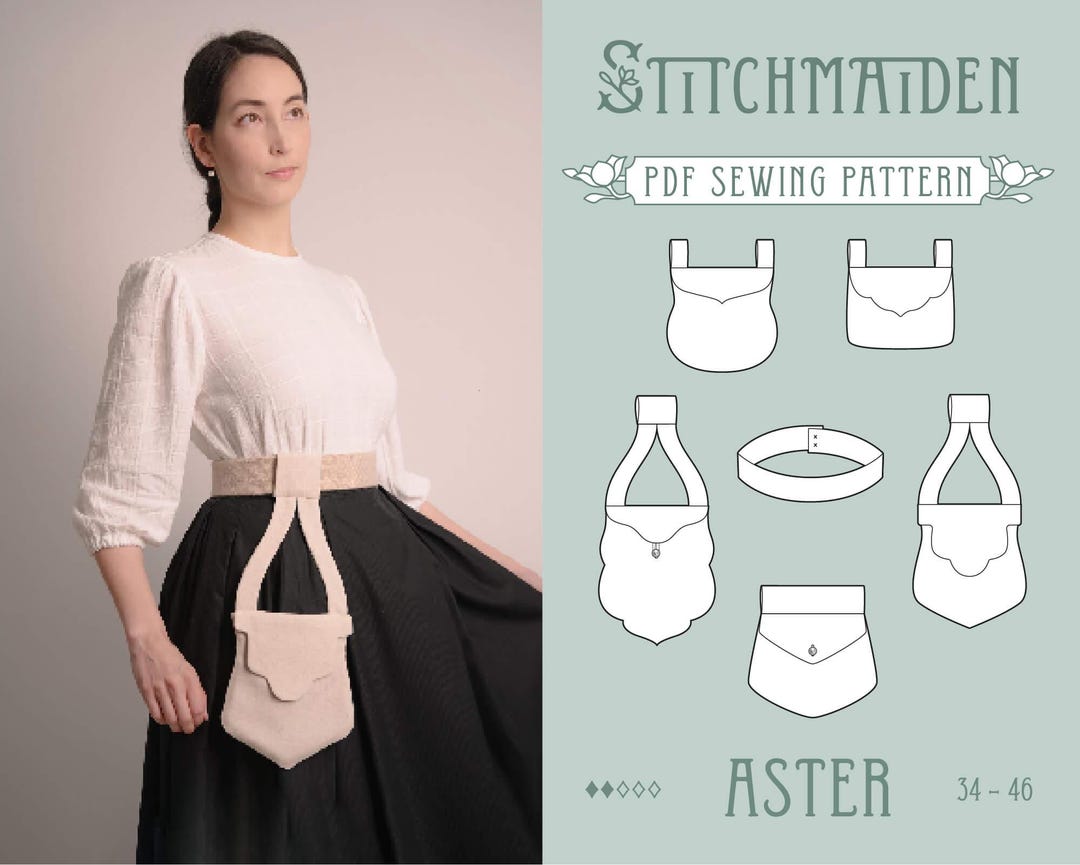 Aster Bag Pack | EU 34-46 | PDF Sewing Pattern | Instant Download A4, US Letter, A0 Pattern | 5 ...
