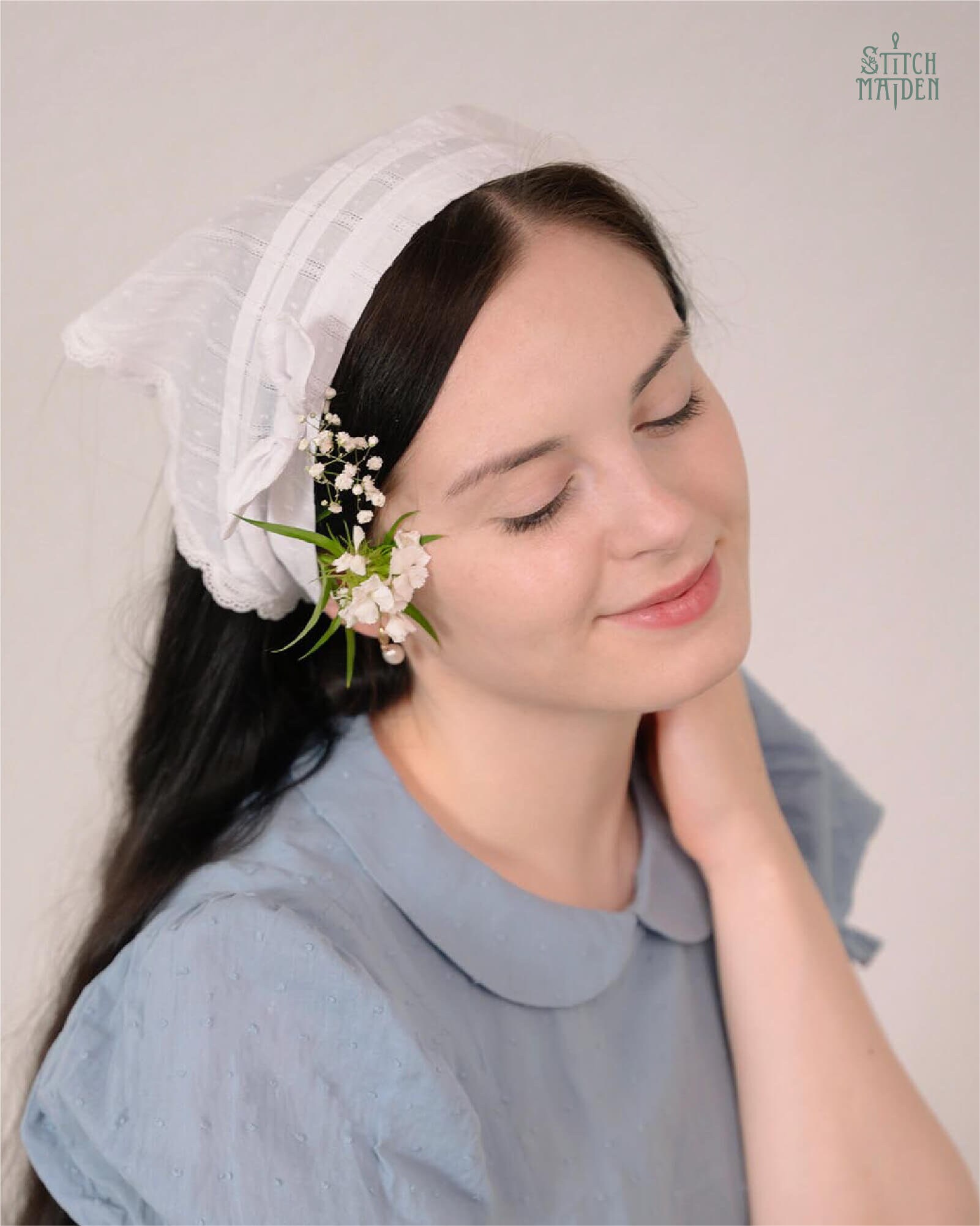 Freesia Headscarf | PDF Sewing Pattern | Instant Download A4, US Letter ...