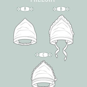 Freesia Headscarf | PDF Sewing Pattern | Instant Download A4, US Letter ...