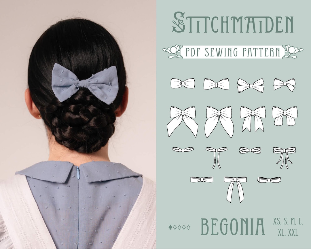 Begonia BOW Bundle | PDF Sewing Pattern - Beginner/easy - Multiple ...