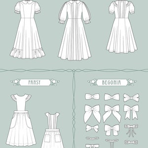 Alice Bundle EU 34-46 PDF Sewing Pattern Instant Download A4, US Letter ...