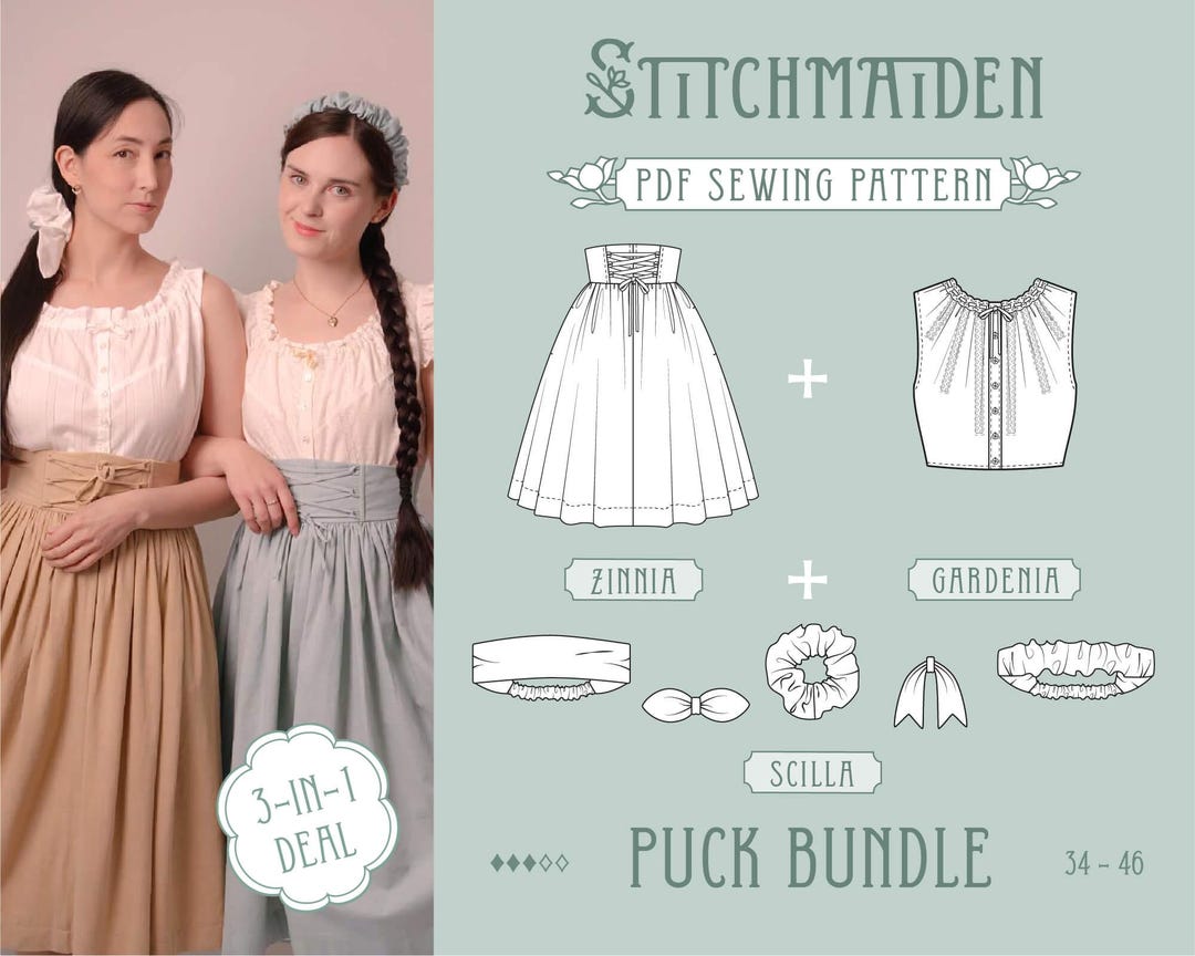 Puck Bundle | EU 34-46 | PDF Sewing Pattern | Instant Download A4, US ...