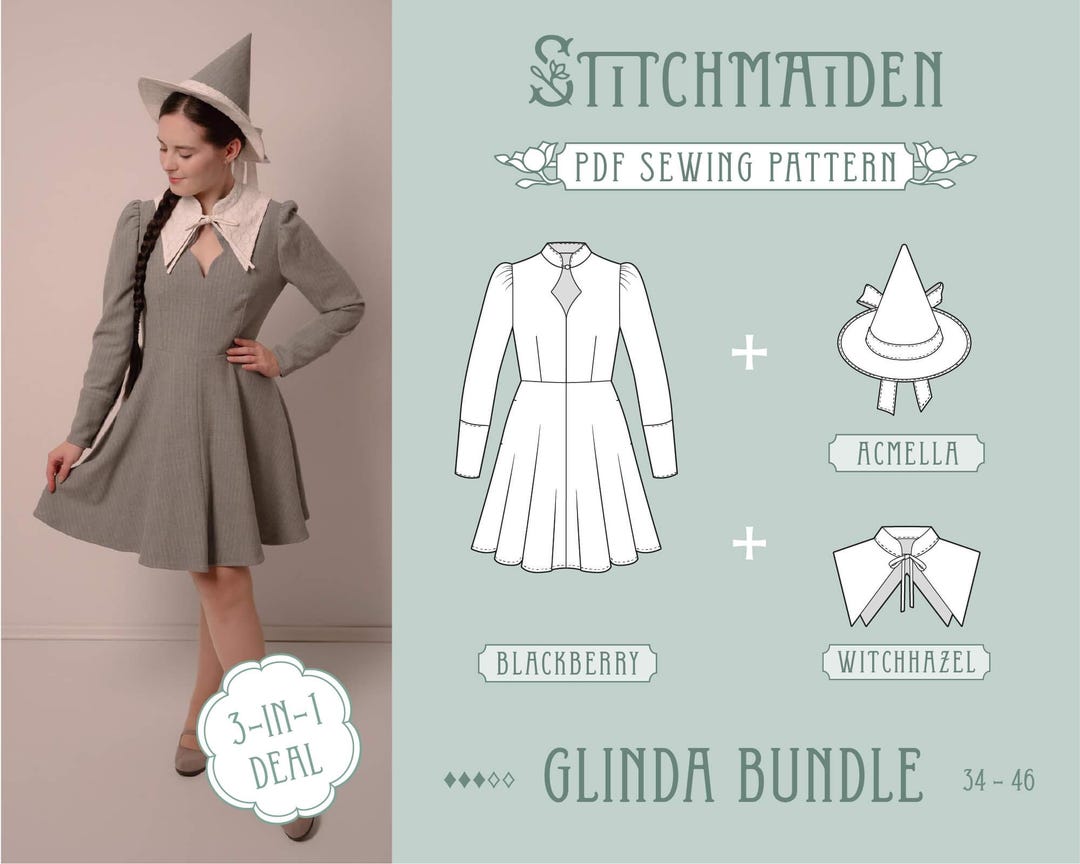 Glinda Bundle | EU 34-46 | PDF Sewing Pattern | Instant Download A4, US ...