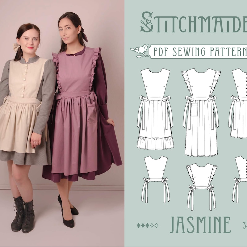 Apron Dress Pattern - Etsy
