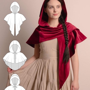 Red Hood Bundle | EU 34-46 | PDF Sewing Pattern | Instant Download A4 ...