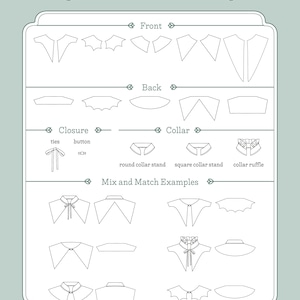 Witchhazel Detachable Collar Pack | EU 34-46 | PDF Sewing Pattern | Instant Download A4, US ...