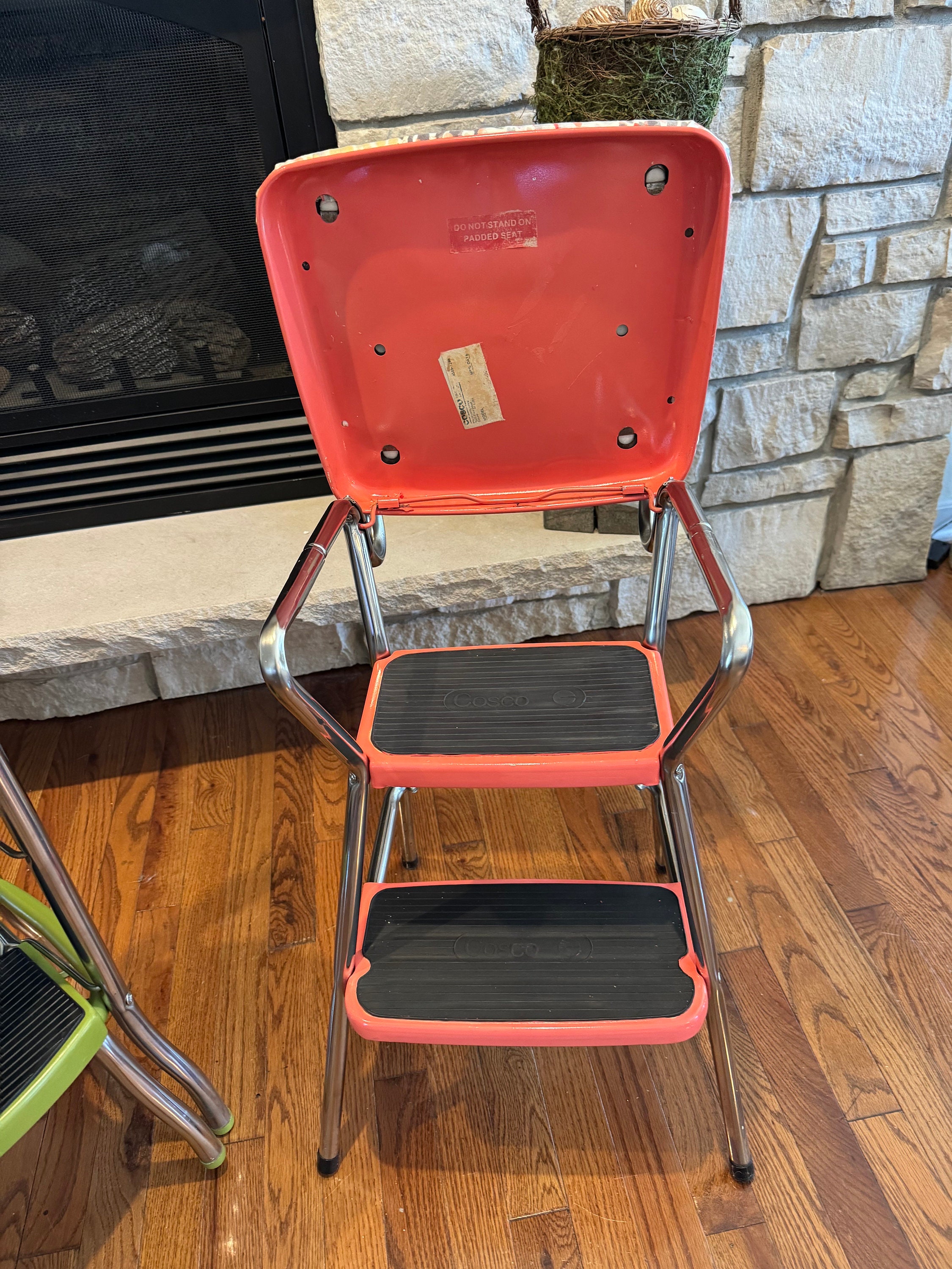 Vintage Cosco Step Stool 1960s Style Undated With Lively Spring Colors ...