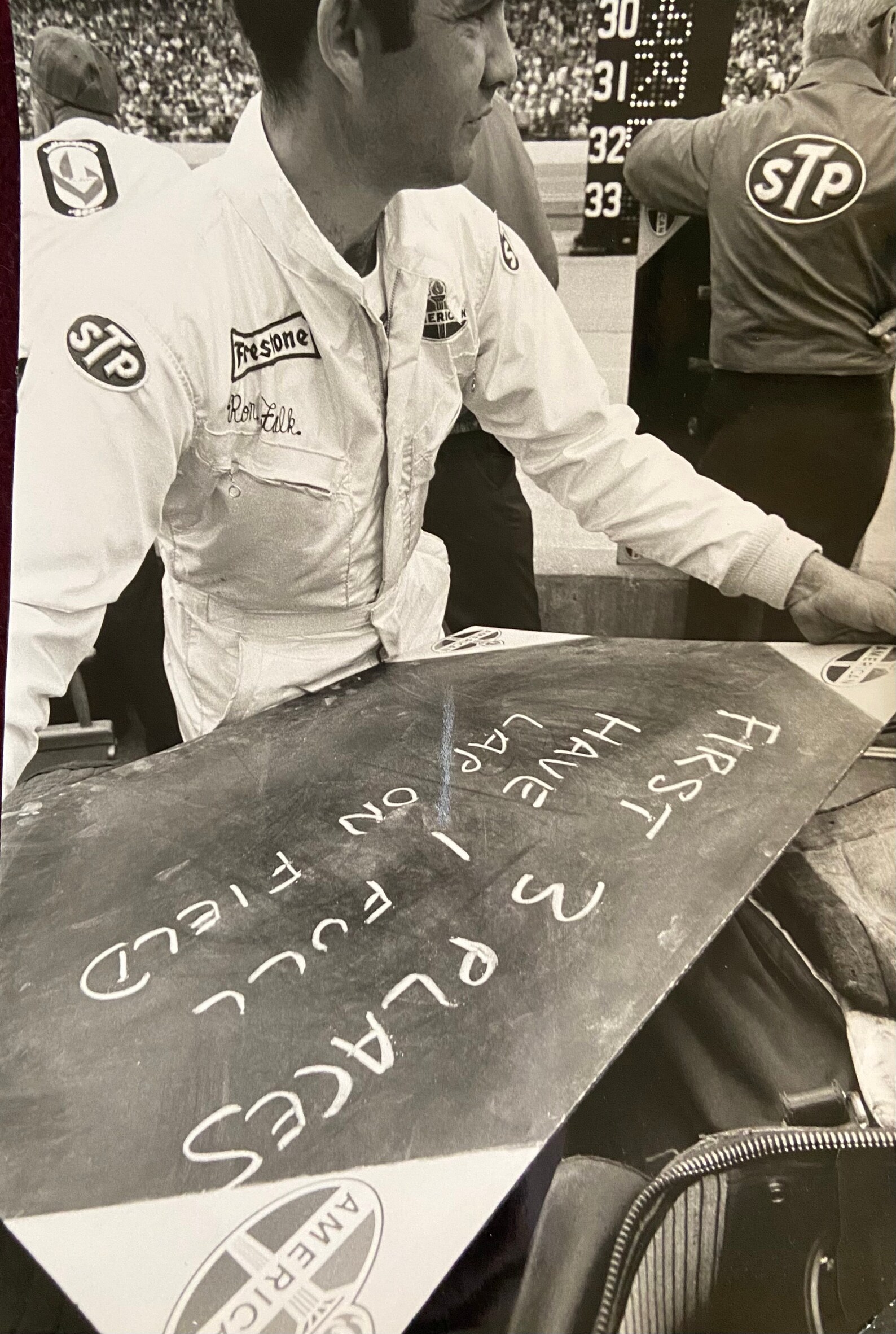Walt Burton Photograph of Ron Falk/indy 500 Ca. 1960's - Etsy