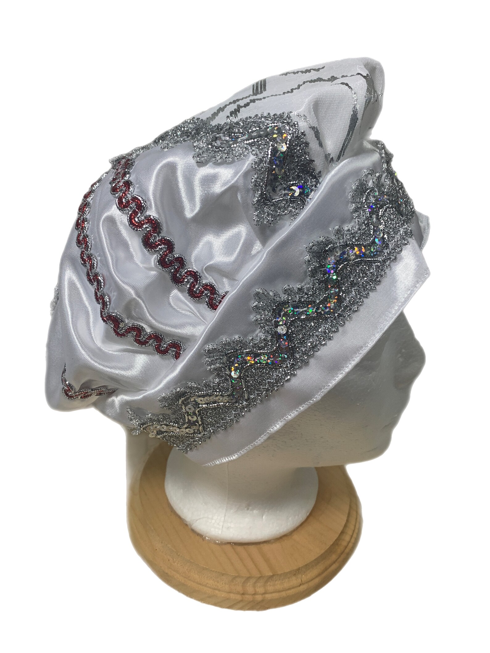 Akete Hat Cap Quilla Gorro De Santeria Para Obatala - Etsy