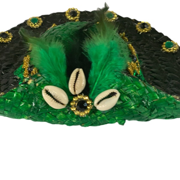 Green Straw Hat - Etsy