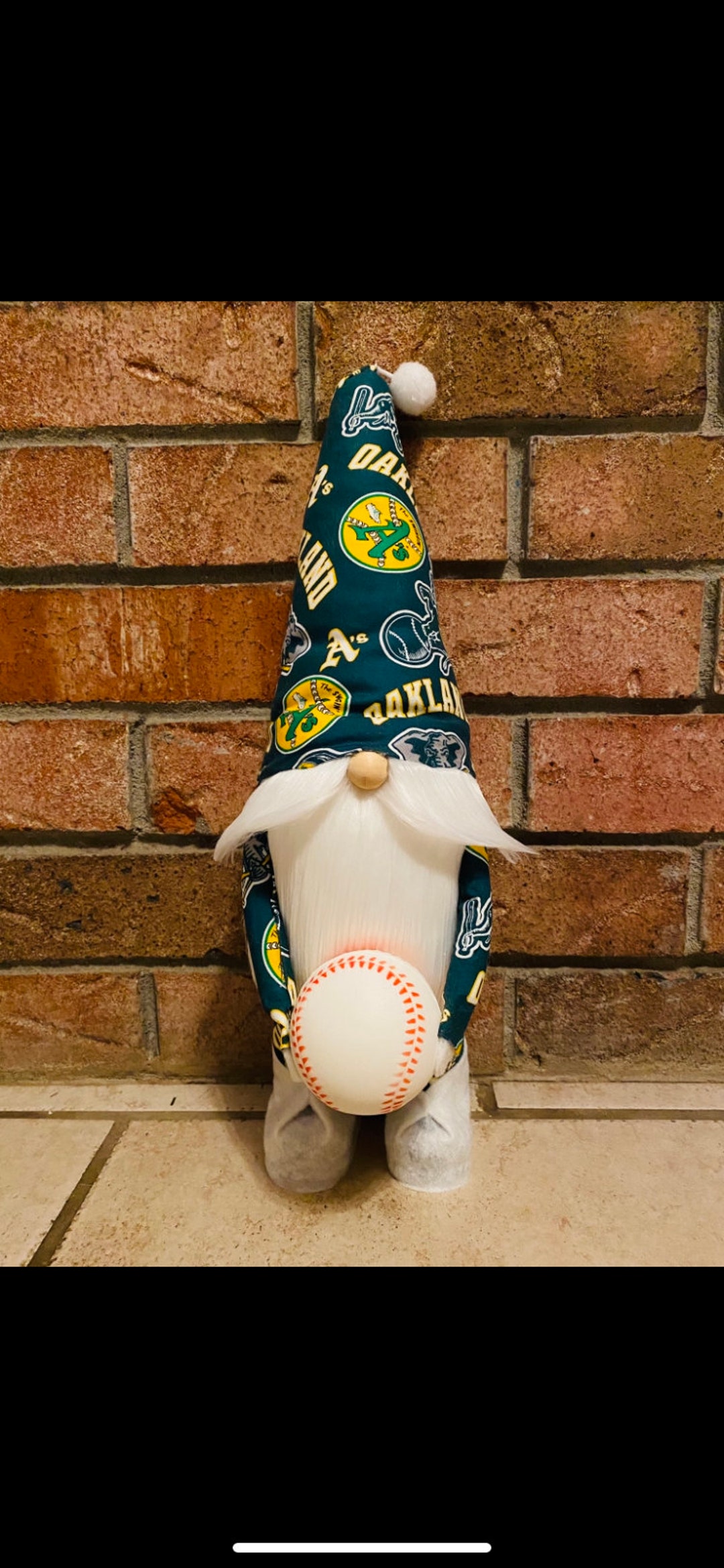 Oakland A's Baseball Gnome - Etsy