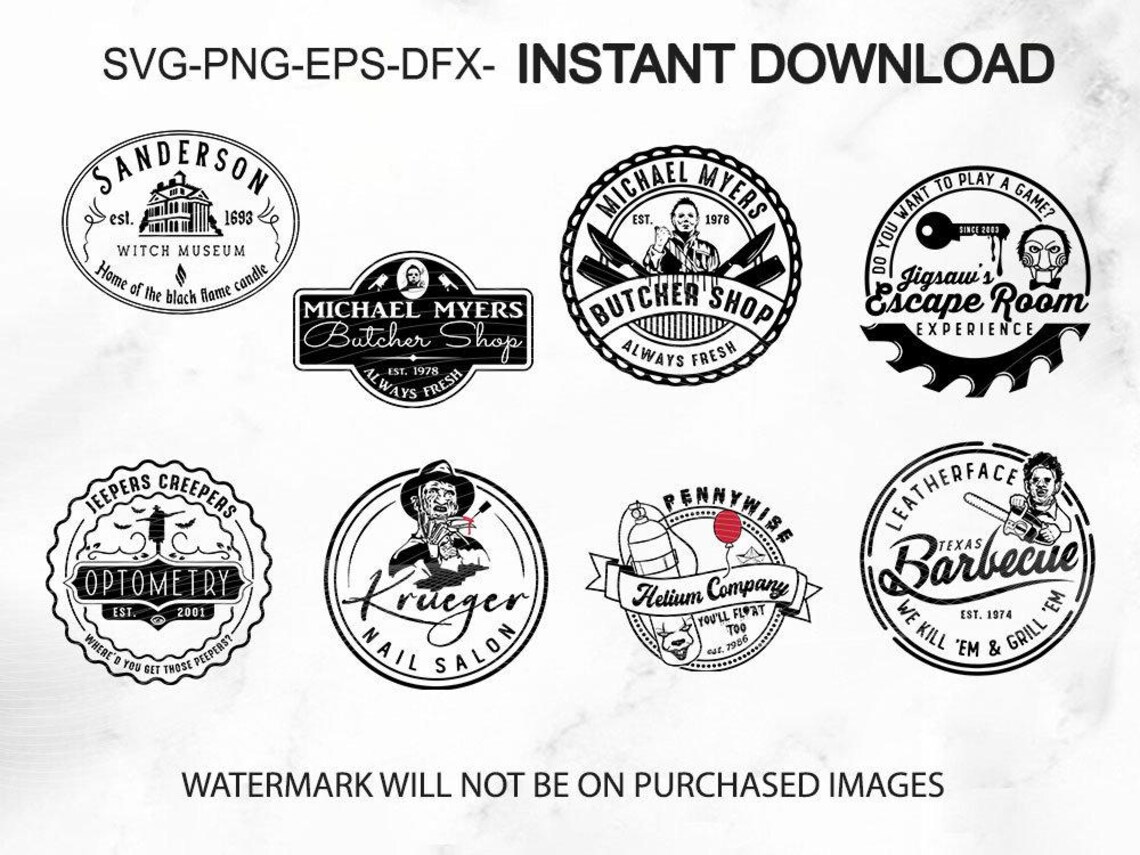 Horror SVG Bundle Halloween Horror SVG Horror Friends Svg Horror ...