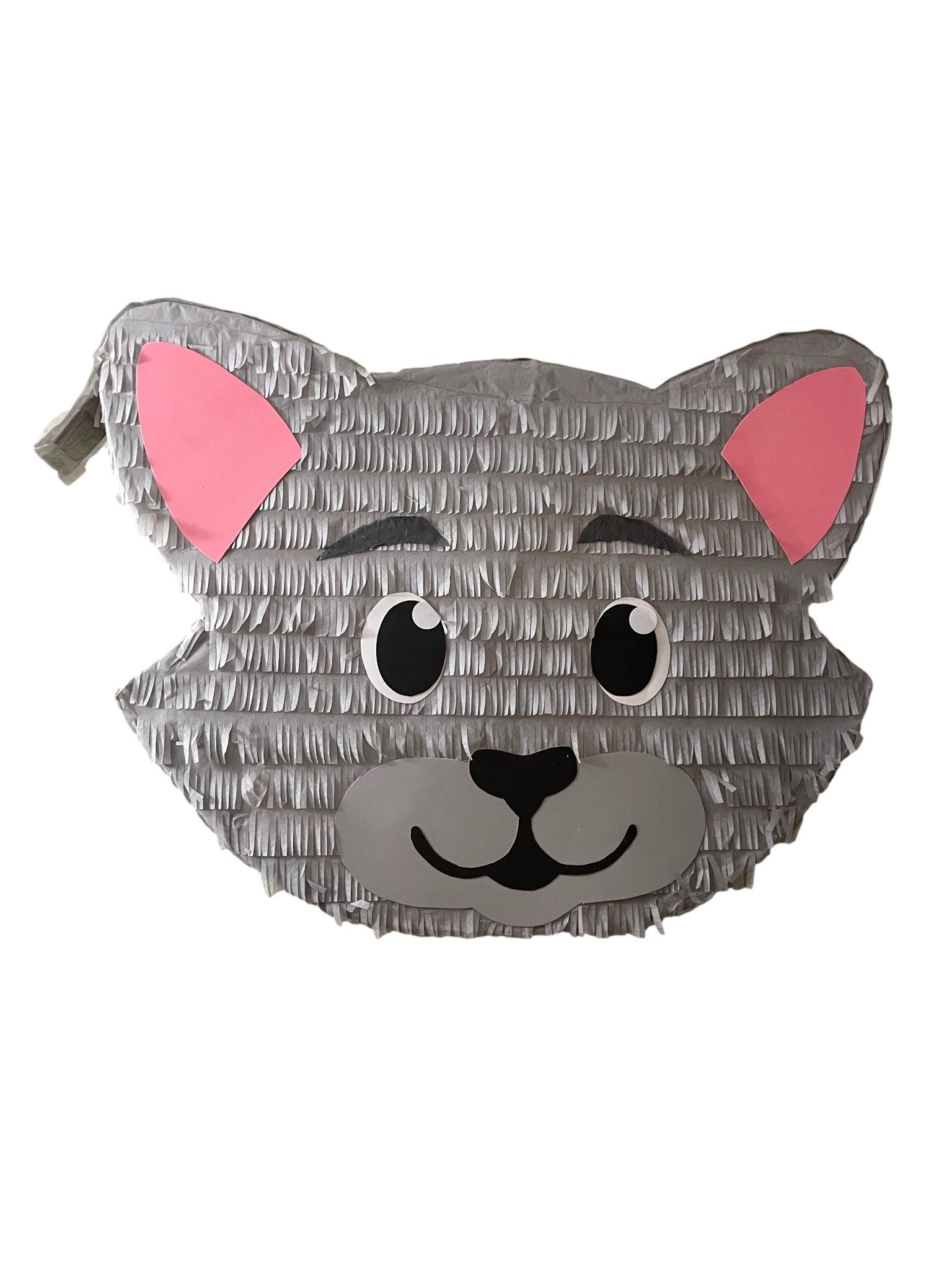 Handmade Gray Cat Pinata | Etsy