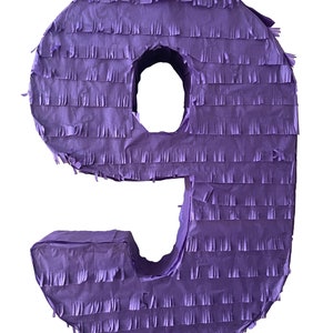 Handmade Solid Color Number Nine Pinata - Etsy