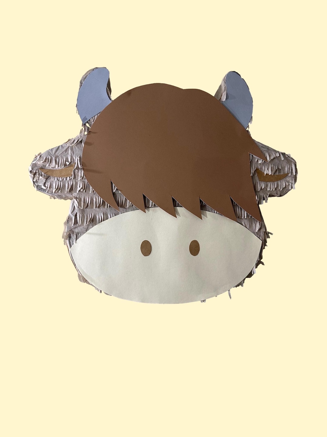 Handmade Cute Highland Cow Pinata - Etsy