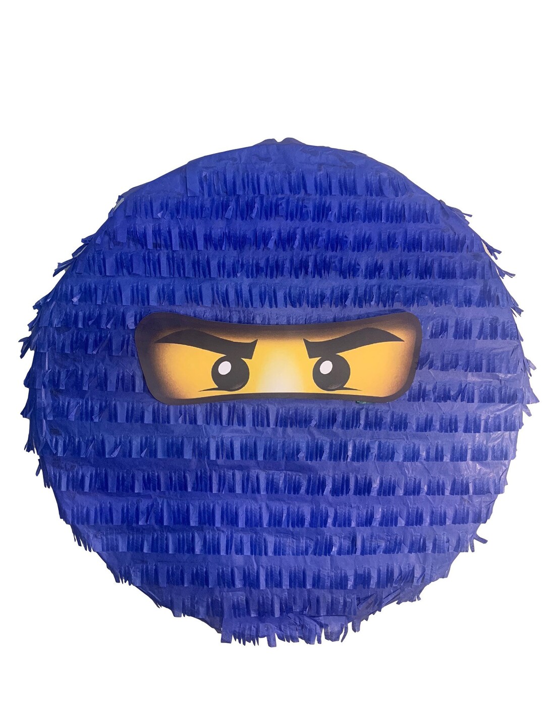 Handmade Blue Ninja Head Pinata - Etsy