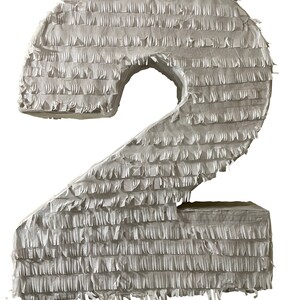 Handmade Solid Color Number Two Pinata - Etsy