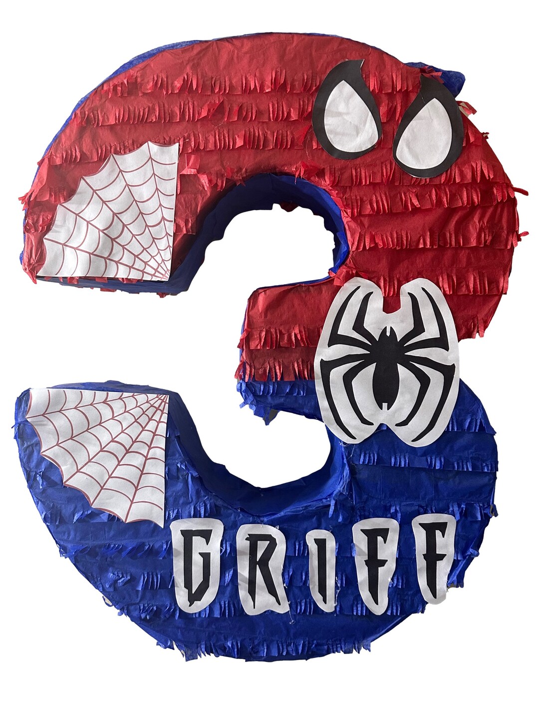Handmade Spiderhero Number Pinata With Name - Etsy