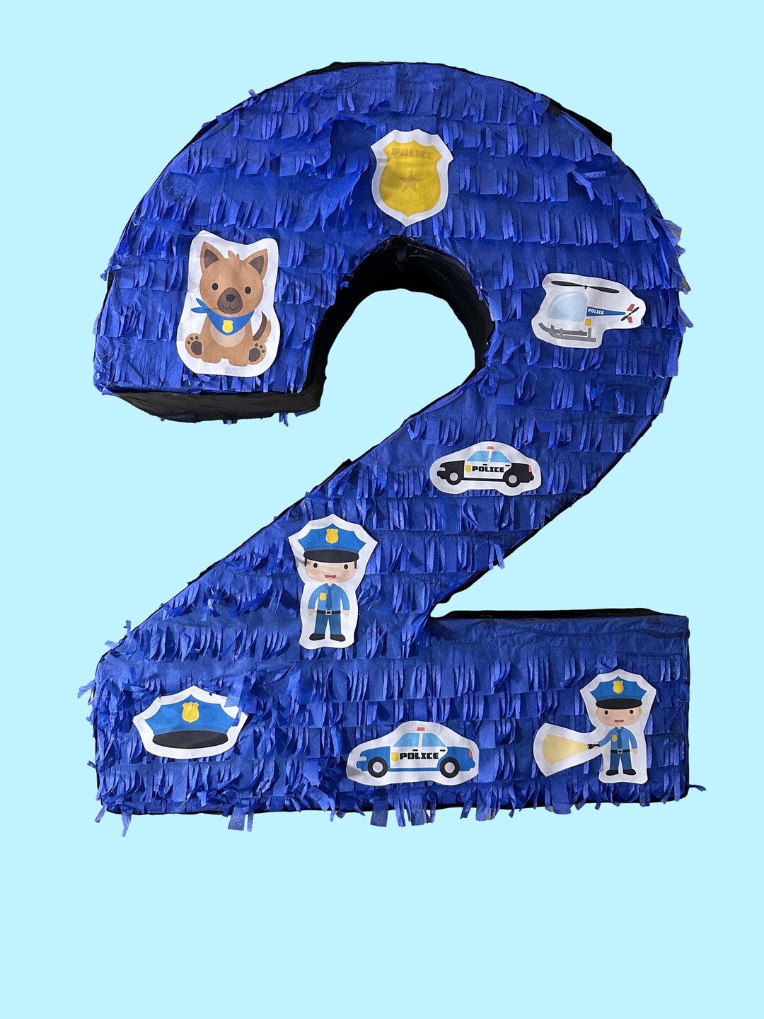 Handmade Police Number Pinata - Etsy