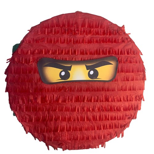 Handmade Red Ninja Head Pinata - Etsy