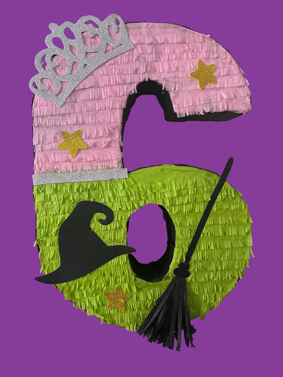 Handmade Witch Theme Number Pinata - Etsy