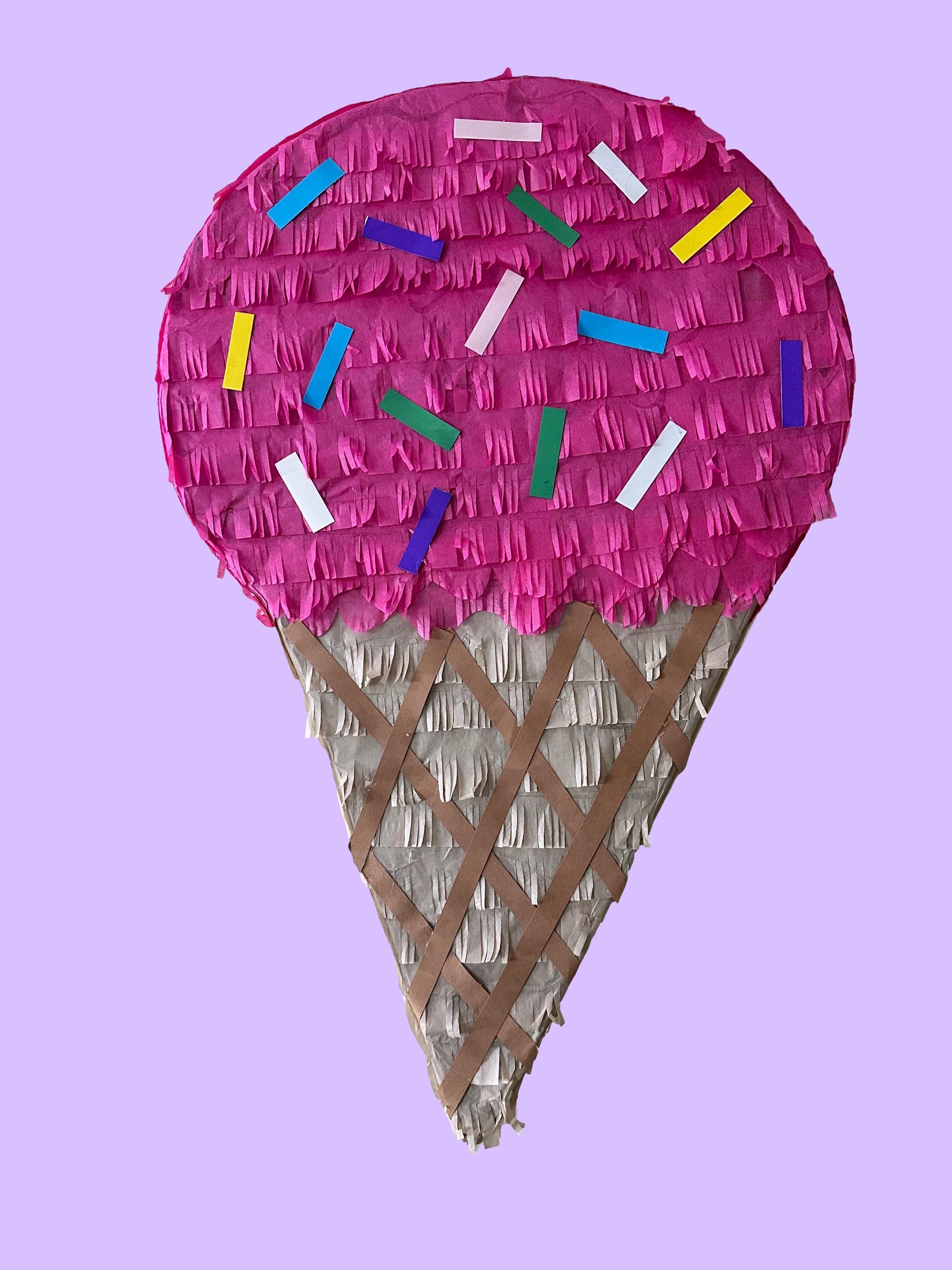 Handmade Ice Cream Cone Pinata - Etsy