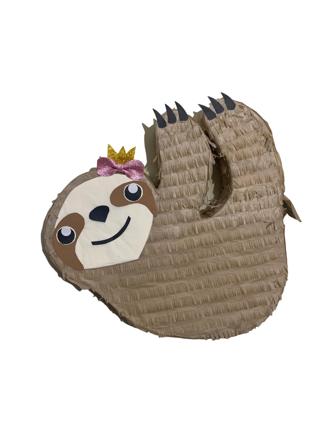 Handmade Cute Sloth Pinata With Bow - Etsy