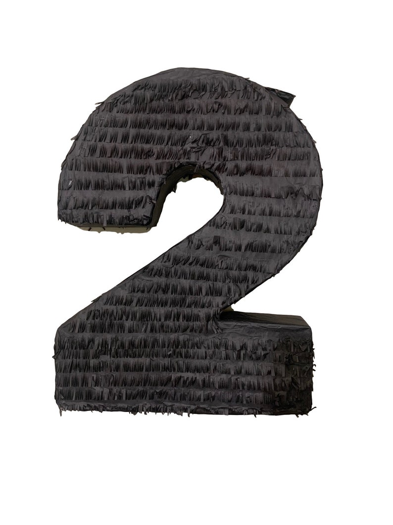 Handmade Solid Color Number Two Pinata - Etsy
