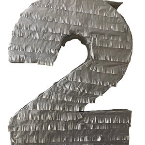 Handmade Solid Color Number Two Pinata - Etsy