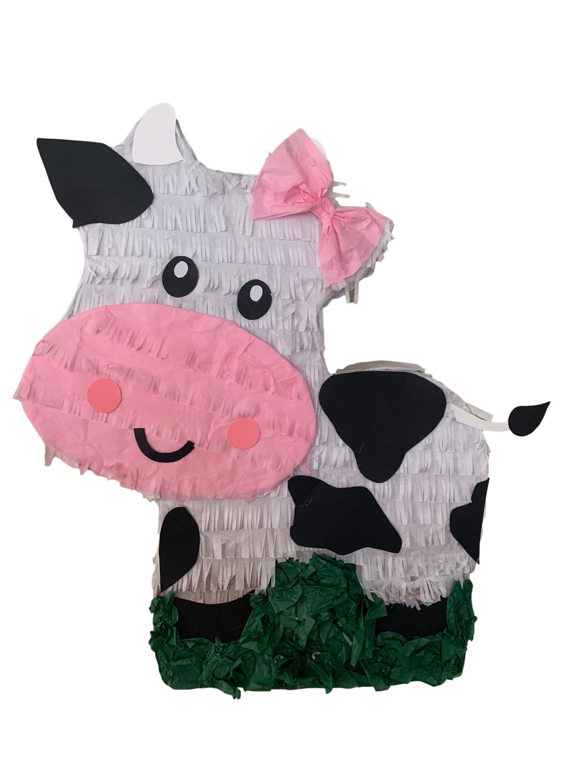 Handmade Cow Pinata with Bow | Etsy