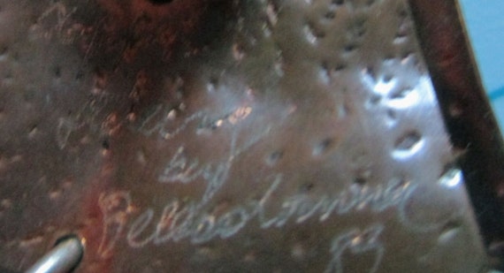 Massive brutalist artist signed copper sterling mid c… - Gem